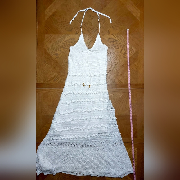 Solitaire | Dresses | White Knit Holter Dress | Poshmark